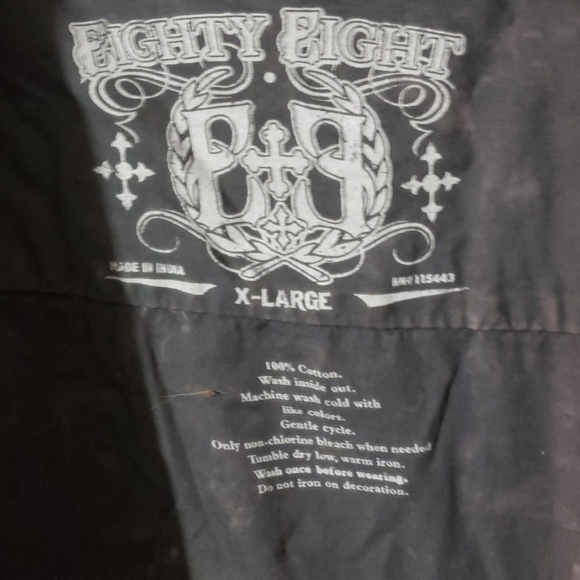 Eighty Eight | Shirts | Mens Eighty Eight Brand Distressed Button Up ...